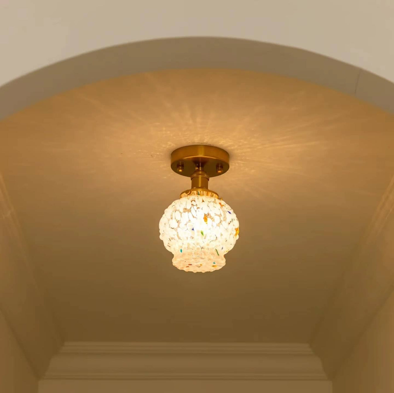 Art Nouveau Candy Bubble Glass Ceiling Light | Hallway Ceiling Light ...