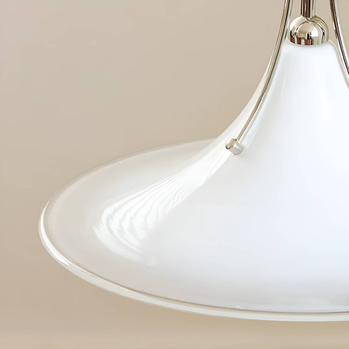 Bauhaus Trumpet Opal Glass Pendant Light | Shine Life Lighting