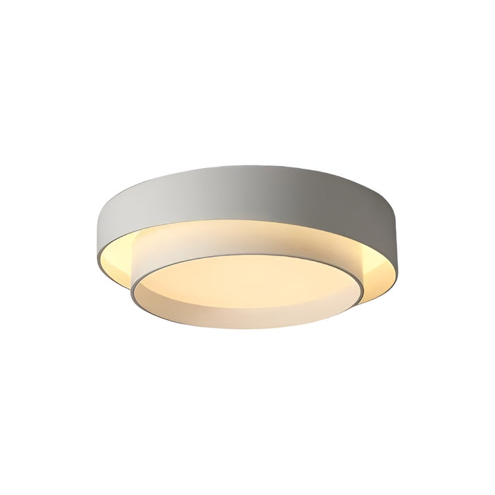Modern Double Layer Round LED Flush Mount Ceiling Light for Bedroom ...