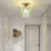 Romantic Flower Petal Glass Ceiling Light | Hallway Ceiling Light ...