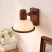 Rustic Dome Wooden Adjustable Wall Reading Light for Bedroom – Shine ...