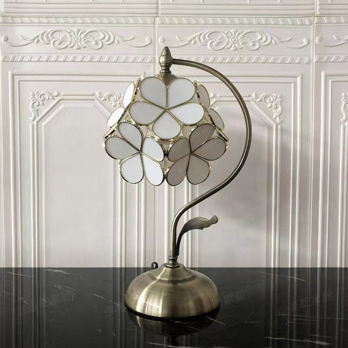 Vintage Romantic Flower Petal Glass Table Lamp – Shine Life Lighting