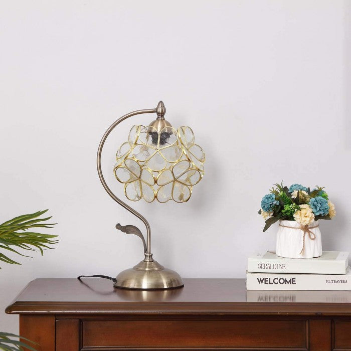 Vintage Romantic Flower Petal Glass Table Lamp – Shine Life Lighting